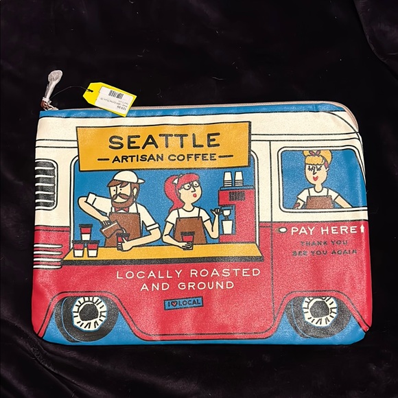 chalo | Bags | Seattle Artisan Coffee Pouch | Poshmark